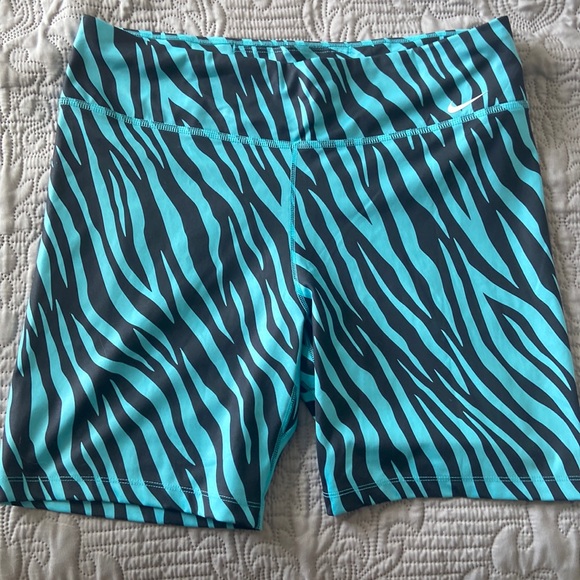 Nike | Shorts | Nike Zebra Print Dri Fit Biker Shorts | Poshmark